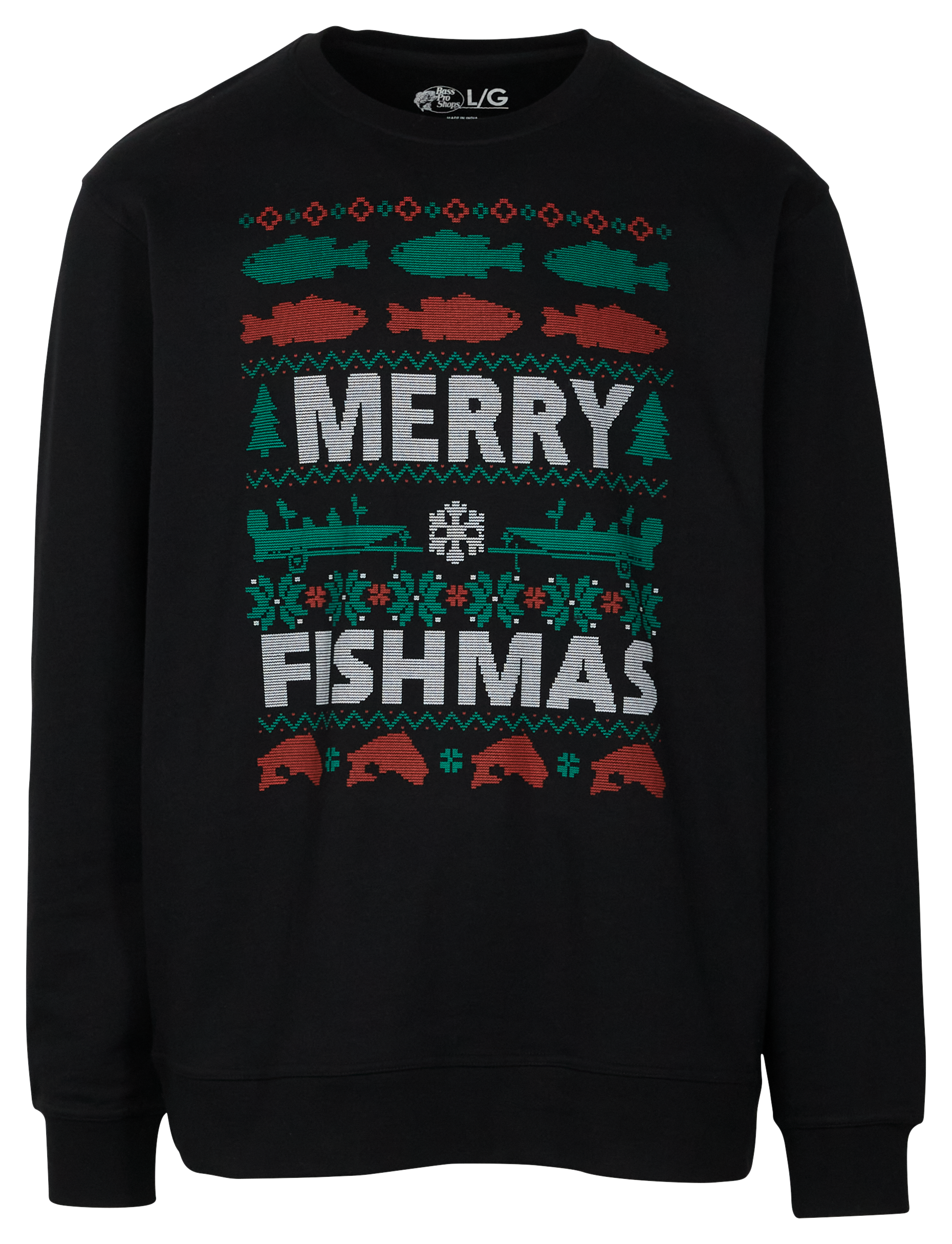 Bass Pro Shops Merry Fishmas Christmas Sweatshirt for Adults | Bass Pro ...